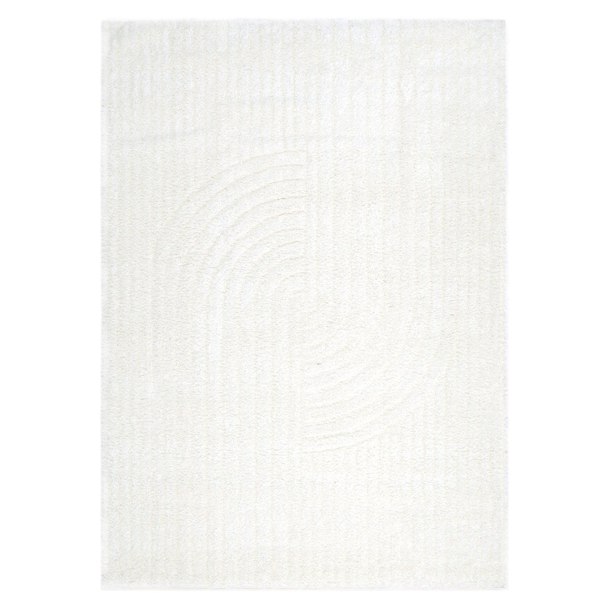 Halcyon Circle Cream Shaggy Rug | Ruggy