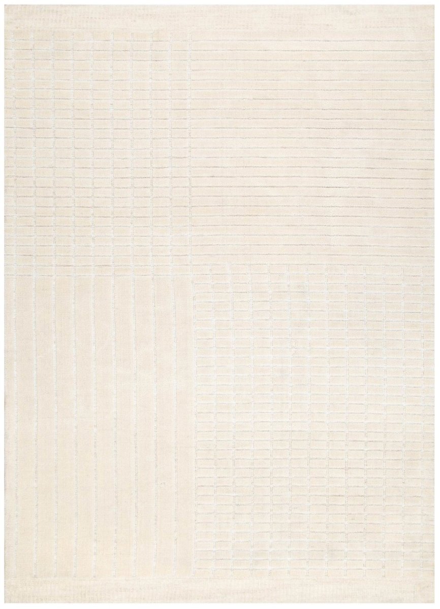 Crest Ivory Modern Rug | Ruggy